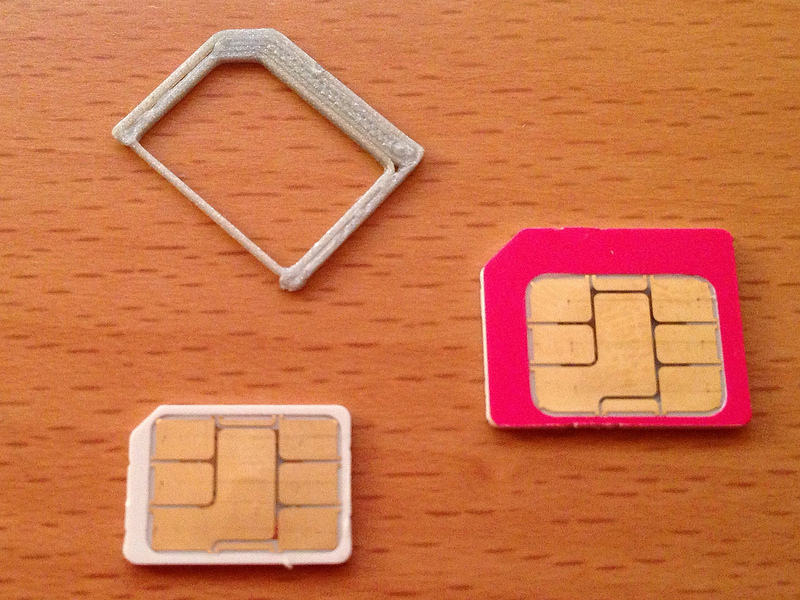 Nano to micro sim card adapter by Patrick | Download free STL model ...