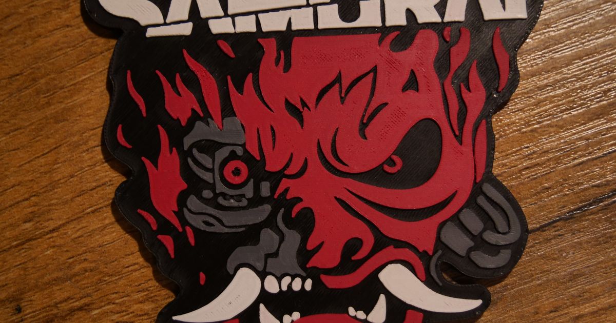 Samurai keychain - Cyberpunk 2077 by Korez guitars | Download free STL ...