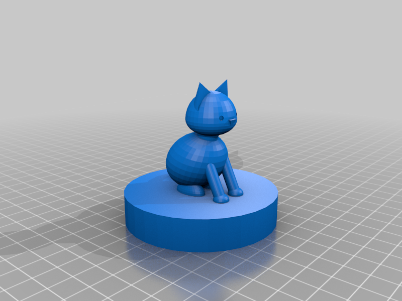 Cute cat by RandomGUYcreAtor | Download free STL model | Printables.com
