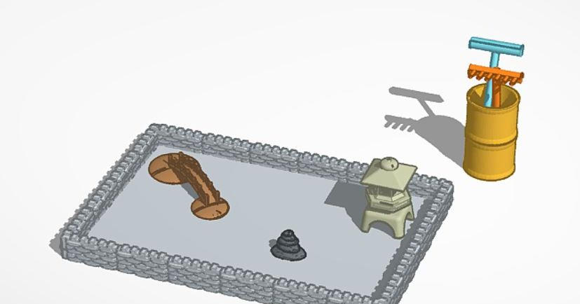 Zen Rock Garden By Cdoennig Download Free Stl Model