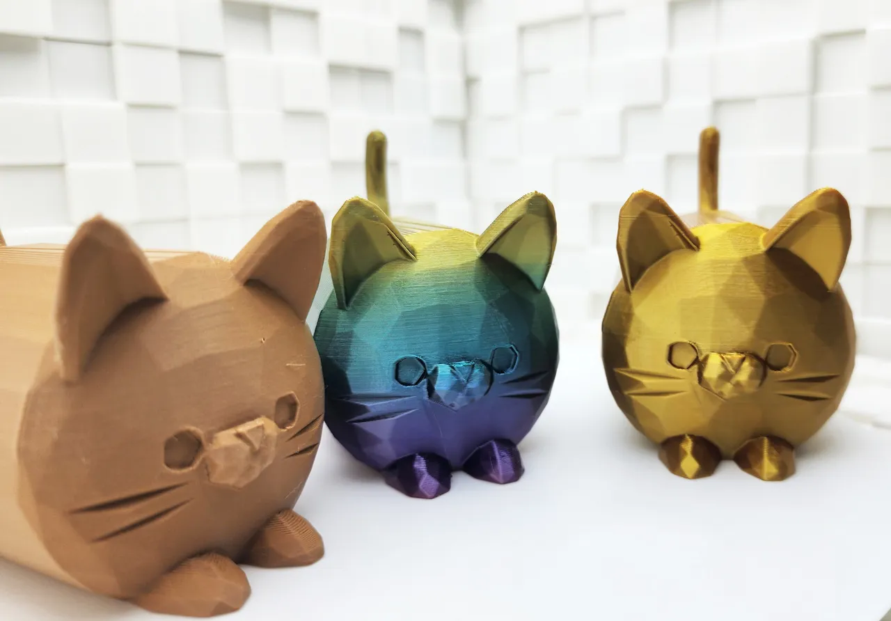 Low Poly Neko Cat =^._.^= No Supports by Triple G Workshop | Download free STL model ...
