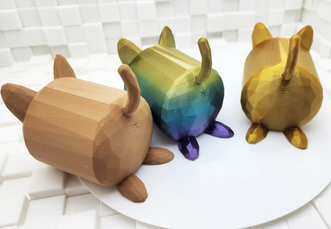 Low Poly Neko Cat =^._.^= No Supports by Triple G Workshop | Download free STL model ...