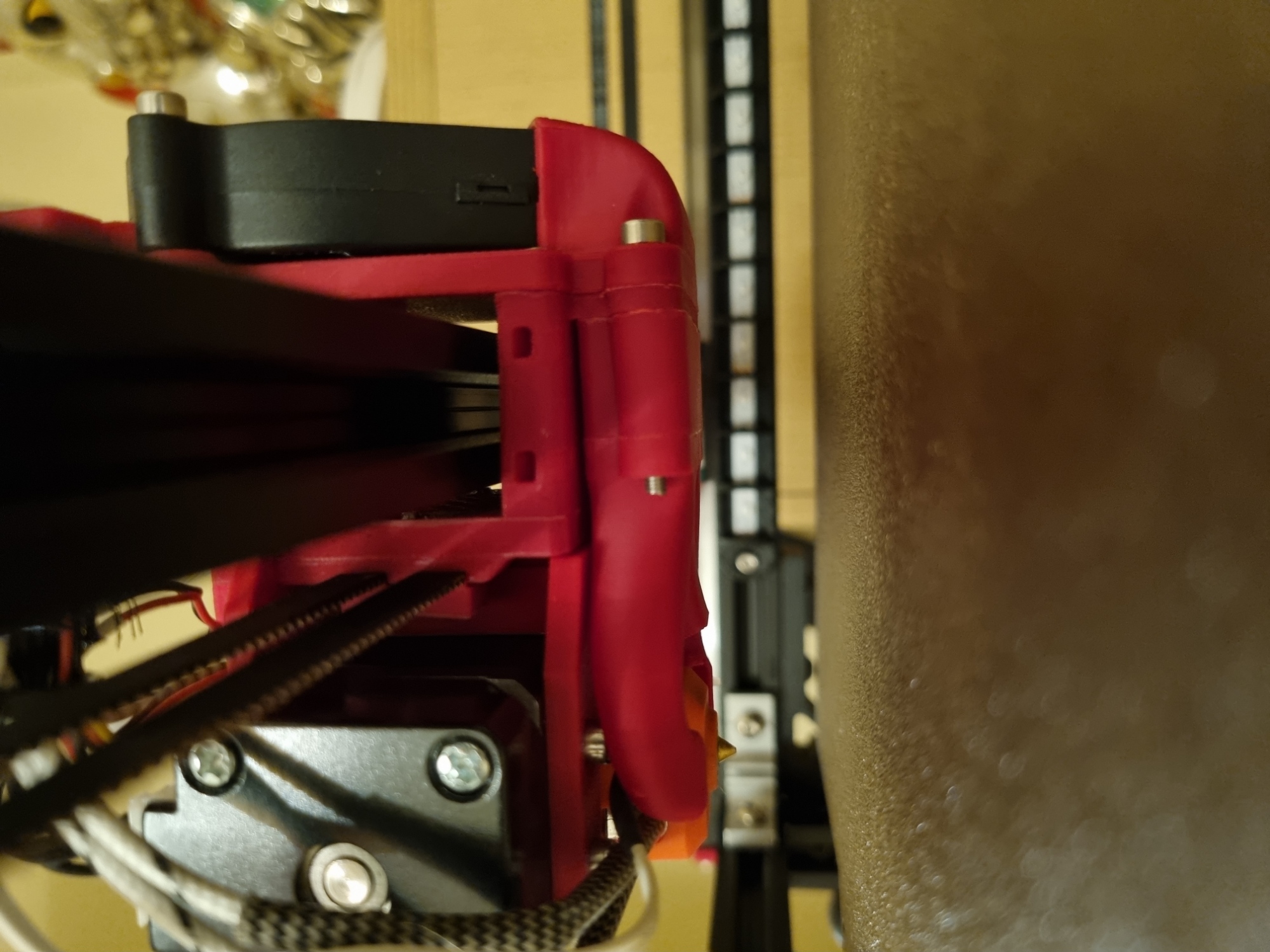 EVA 2.4 5015 blower mounted side ways at rear of Y carriage by Alex Y ...
