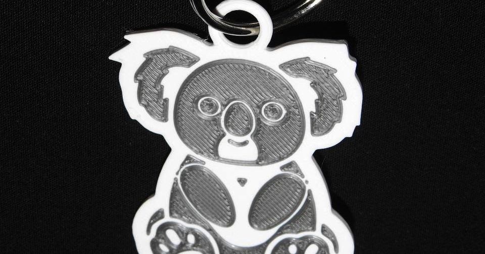Koala Key with thicker ring by SteveS42 | Download free STL model ...
