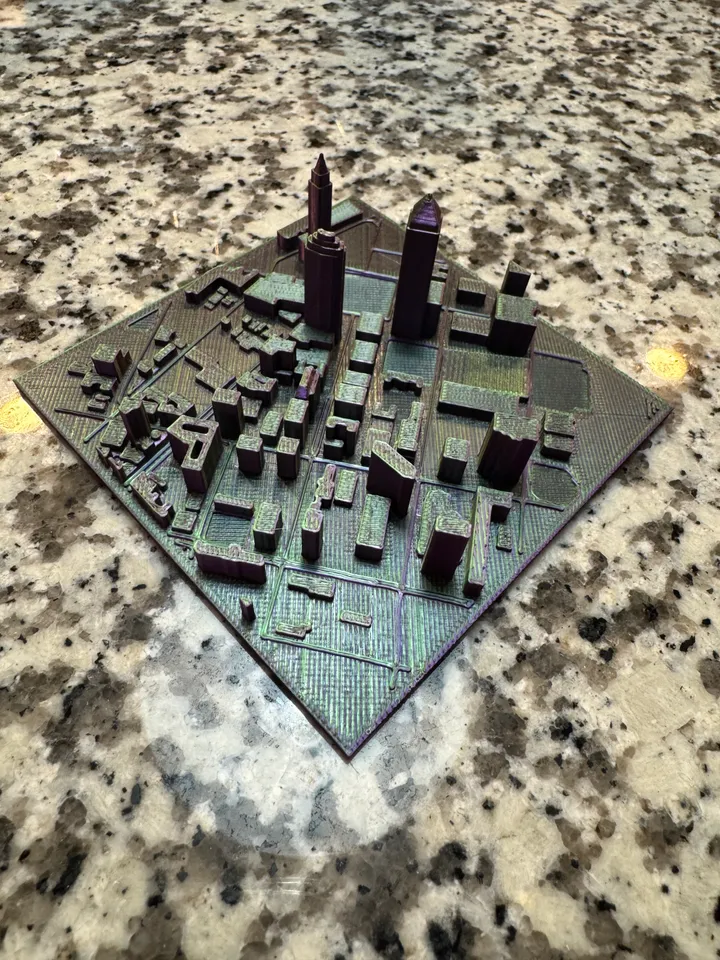 Downtown Cleveland model by Mike Daher | Download free STL model ...