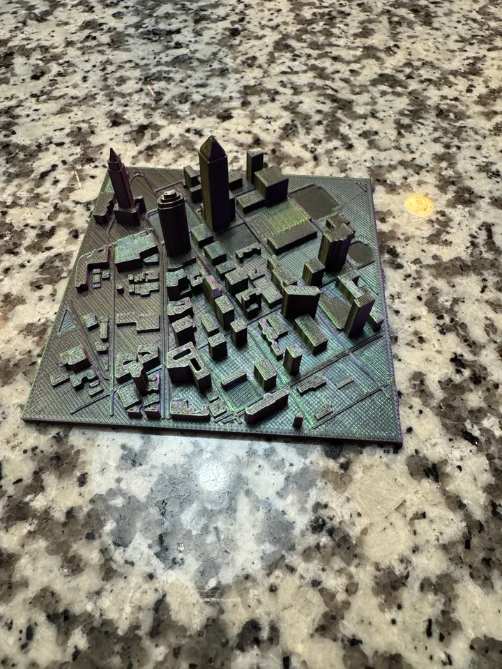 Downtown Cleveland model by Mike Daher | Download free STL model ...