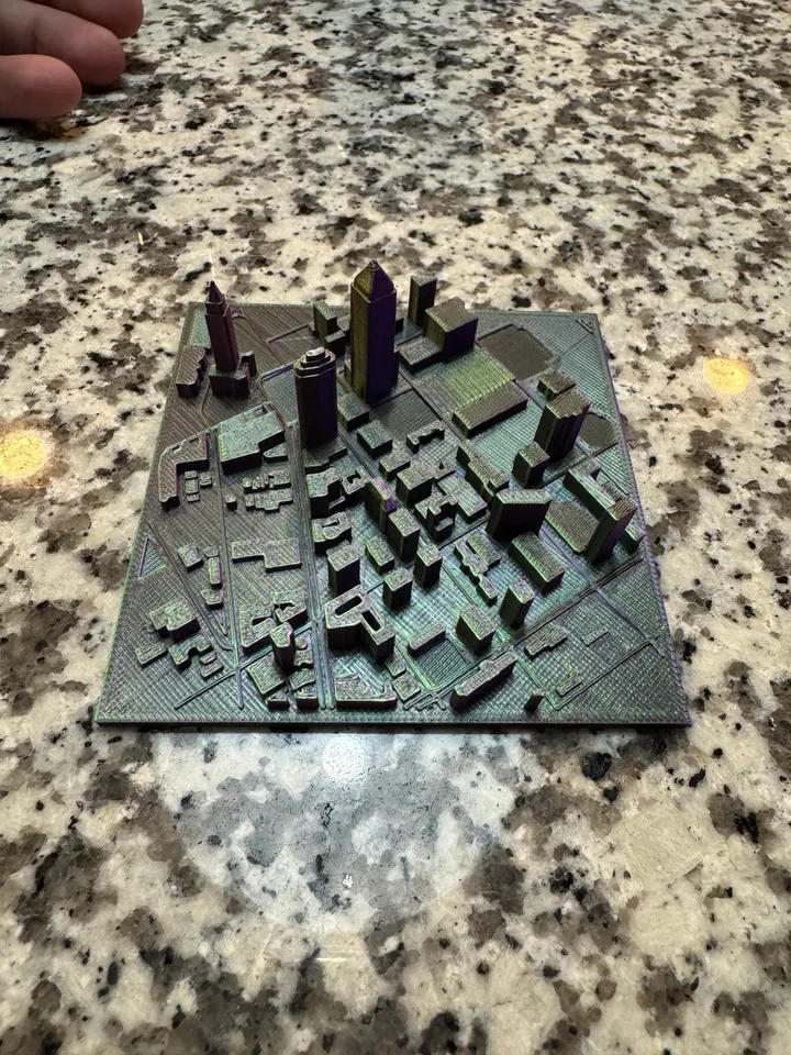 Downtown Cleveland model by Mike Daher | Download free STL model ...