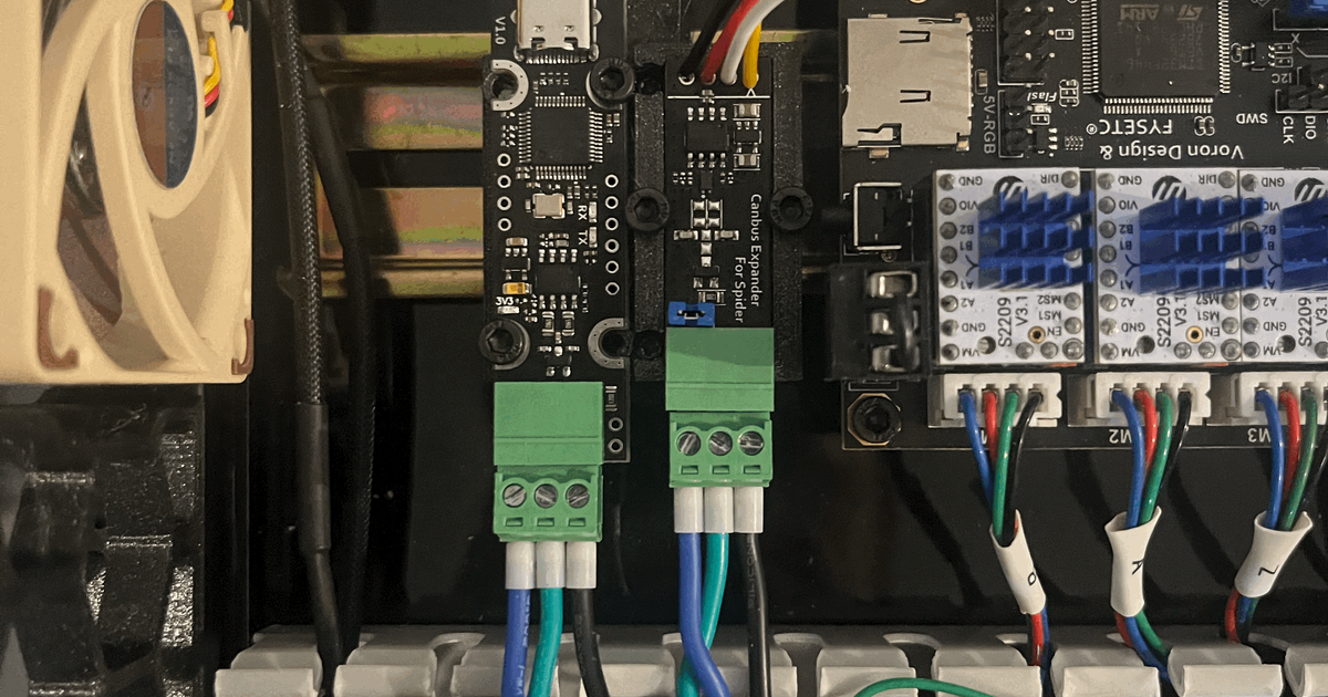 UCAN / Spider CANBUS Expander Mount by schellek | Download free STL ...