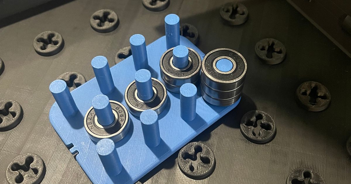 Bearing Rack for MMSS 6x3 box with dividers by Who-V | Download free ...