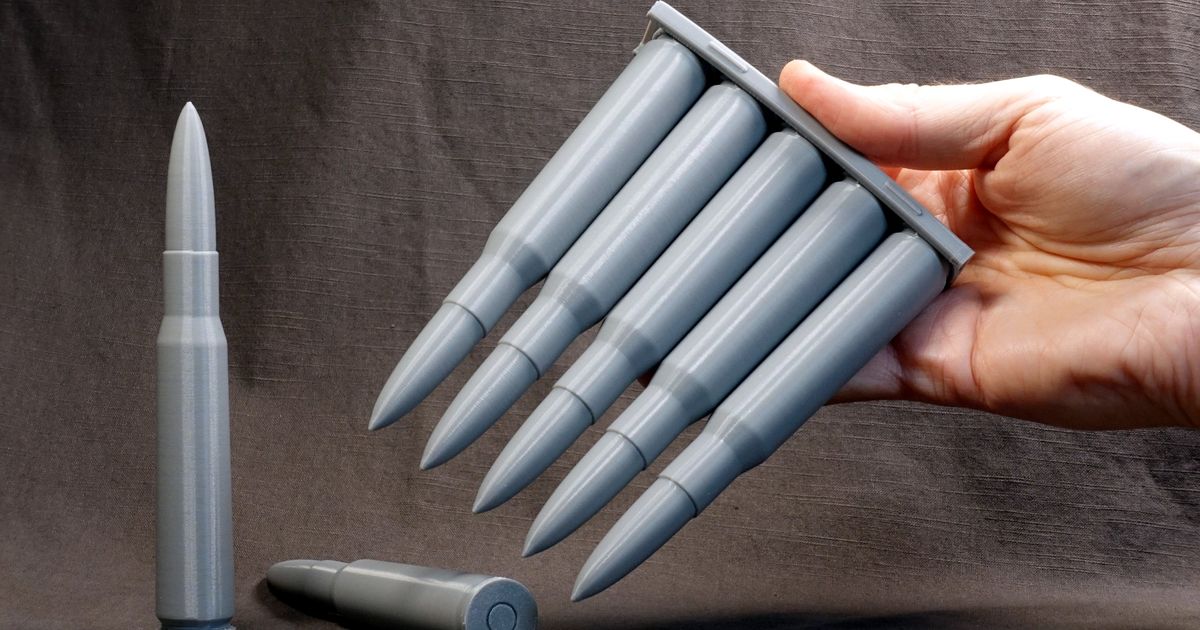 Big Ammo Clip (50 BMG, Vase Mode) by ishikawats | Download free STL ...