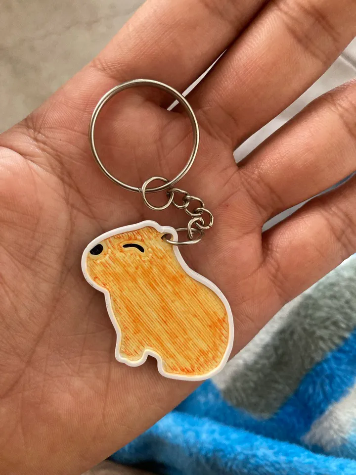 Capybara Keychain by Adrian Alonso Hernandez | Download free STL model ...