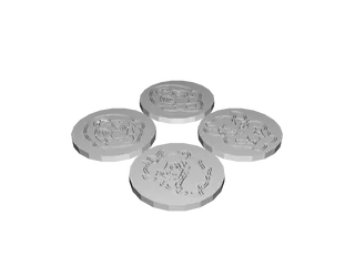 Mario Connect 4 Chips by ReadyShootAim | Download free STL model ...