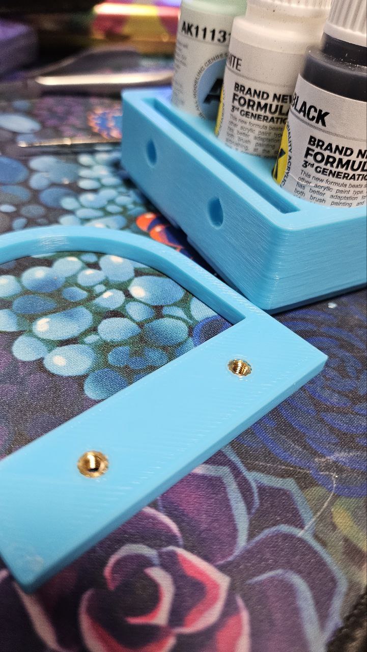 Vallejo/AK paint holder+basket [3x4 Gridfinity module] by drkztan ...