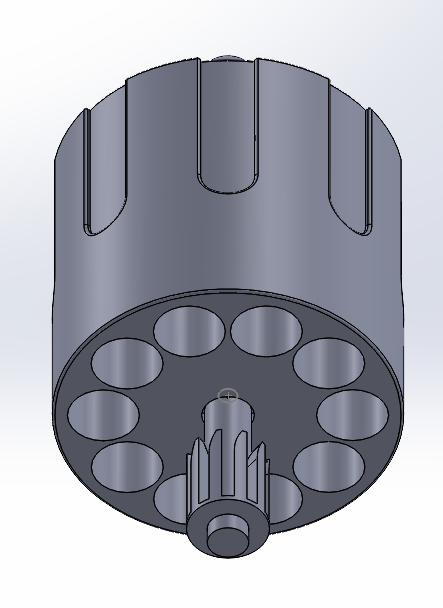 Lock Blaster 10 Dart Cylinder by Hangar18Models | Download free STL ...
