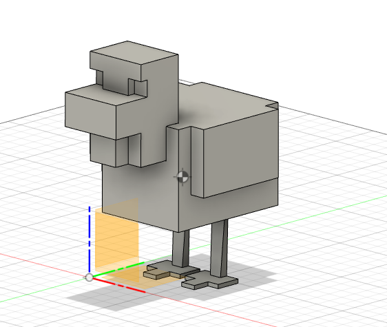 Minecraft chicken by Juca Navaz | Download free STL model | Printables.com