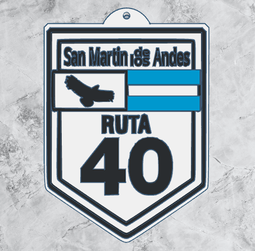 Llavero Ruta 40 Patagonia Argentina by Printify 3D | Download free STL ...