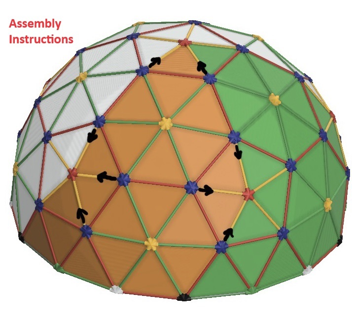 Geodesic Dome 3V Model por Rittai 3D Design | Descargar modelo STL ...