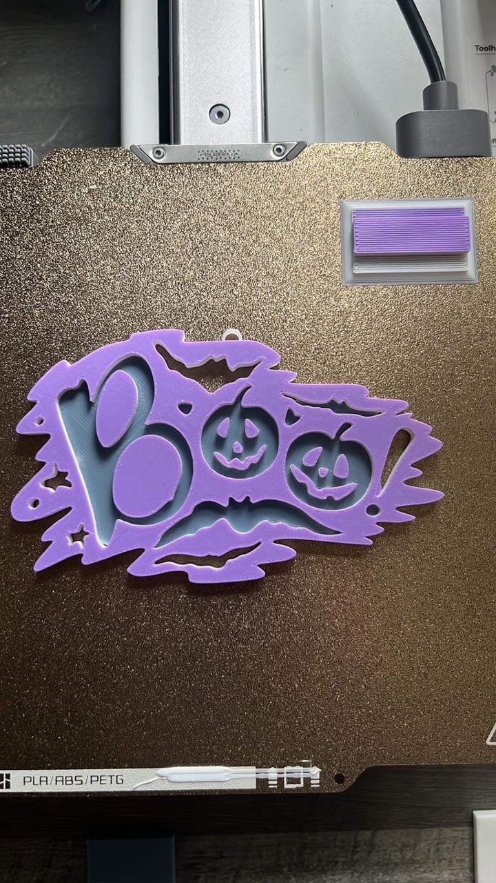 Halloween Boo sign by Dinozzo | Download free STL model | Printables.com