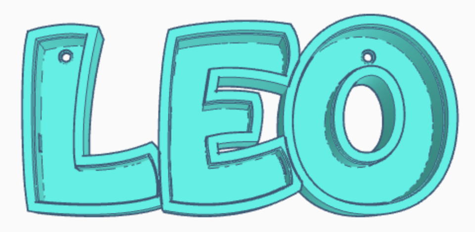 LEO LED- Namenslampe (Name lamp) by T-D3SIGN | Download free STL model ...