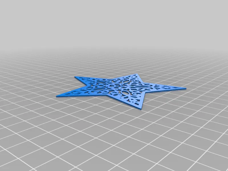 Xmas Tree Star & Topper by Medelis3D | Download free STL model ...