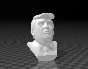 Hairy President Donald Trump Bobblehead by 3D Printerers | Download ...