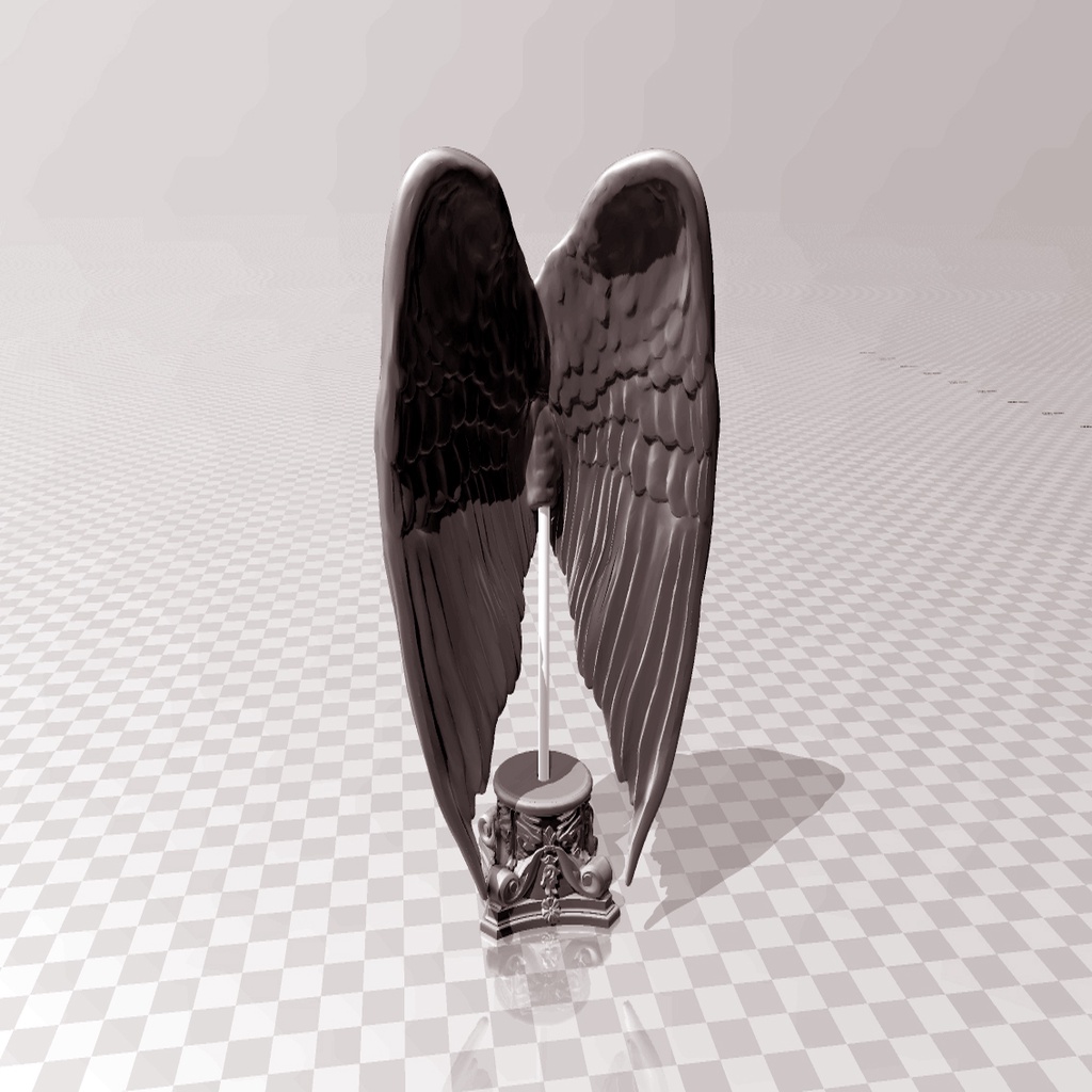 Angel Wing Sculpture by Medelis3D | Download free STL model ...