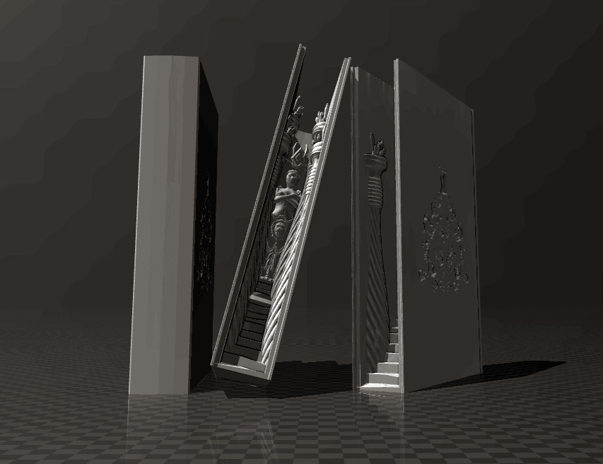 Bookshelf Insert - Magic Book II by Medelis3D | Download free STL model ...