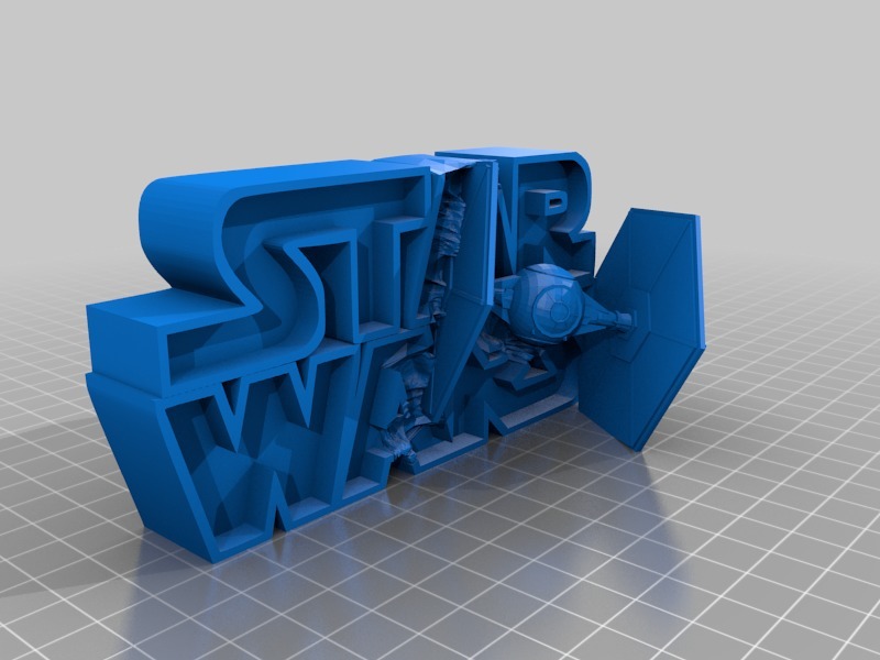 Star Wars - 3D logo by Medelis3D | Download free STL model | Printables.com