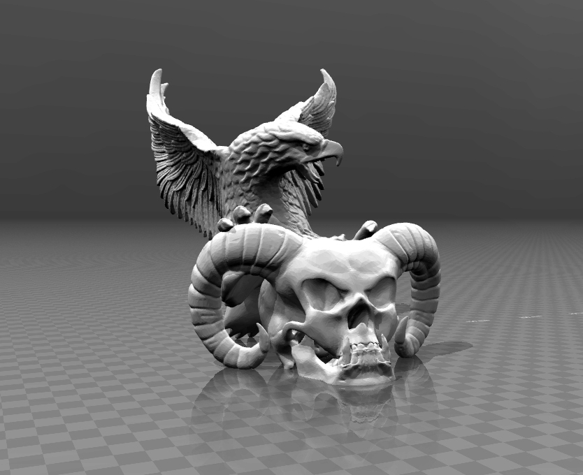 Devil skull & Eagle by Medelis3D | Download free STL model | Printables.com