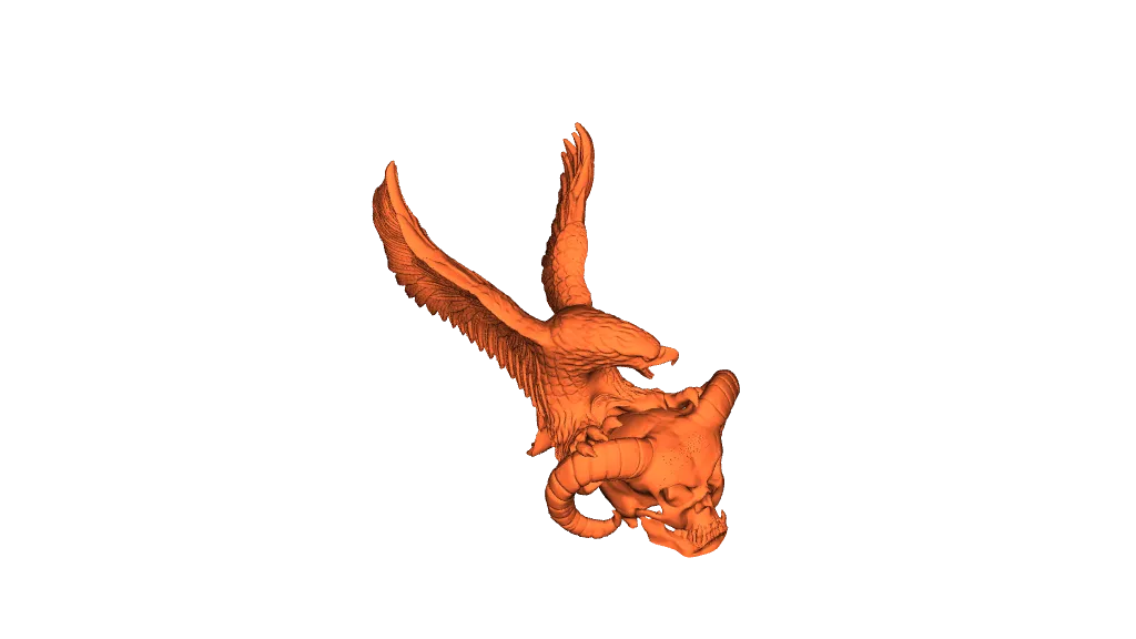 Devil skull & Eagle by Medelis3D | Download free STL model | Printables.com