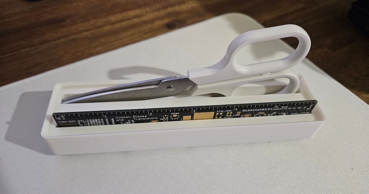 Gridfinity Muji Scissors & Ruler by tanukyu | Download free STL model ...