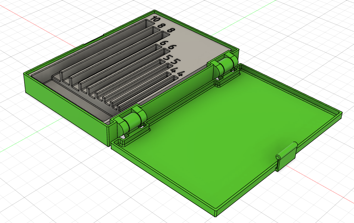 Print in Place Box Remix and Gridfinity storage for Concrete Drill Bits from 4mm to 10mm ...