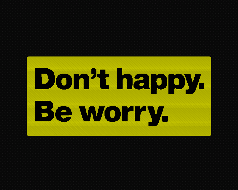 don't Happy sign por Luther | Descargar modelo STL gratuito ...