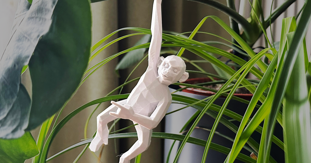 Low Poly Metal Monkey by Matthias L | Download free STL model ...