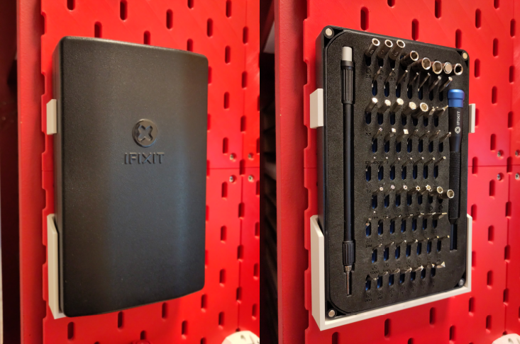 iFixit Mako Driver Kit - magnetic skadis holder - remix more Magnets by LittleJoeMuc | Download ...