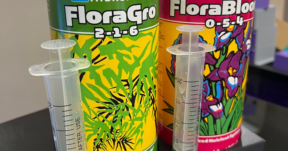 Organizers For General Hydroponics flora Trio+CalMag and Syringes by ...
