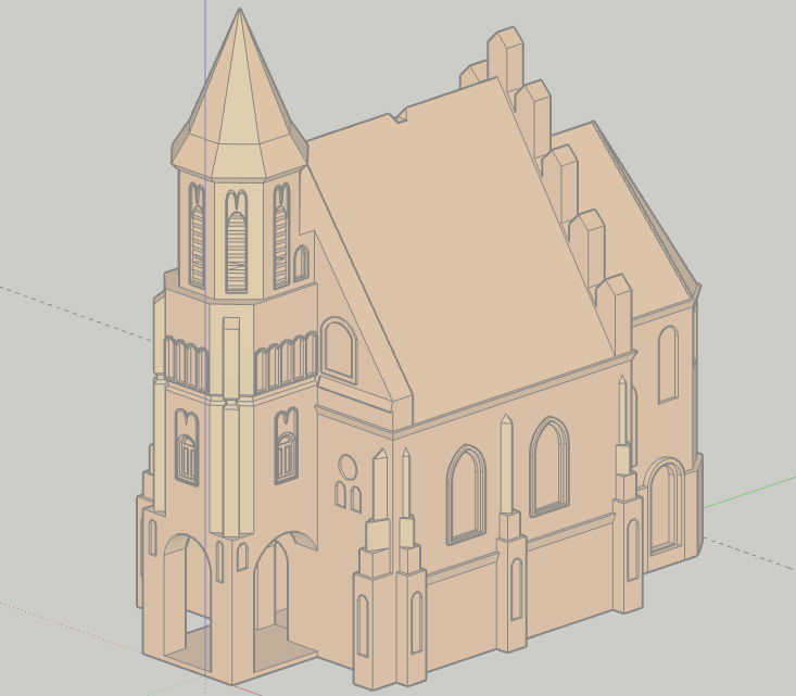 Mini Church Model Christmas Tree Ornament by Andrius Strazdas ...