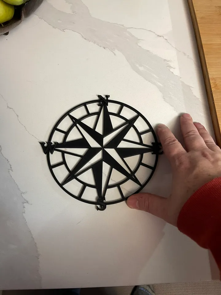 Compass rose by gerwen | Download free STL model | Printables.com