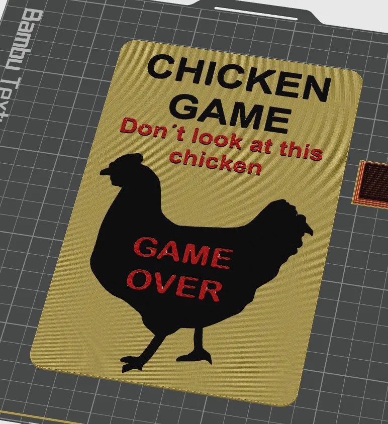 Chicken Game by Printmajstr | Download free STL model | Printables.com