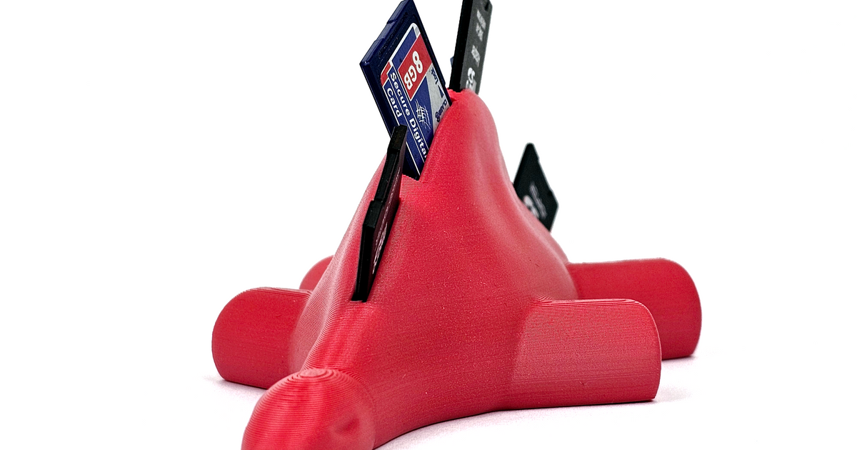 Cute SDgosaurus SD Card and microSD Card Storage by CuriousCoon ...