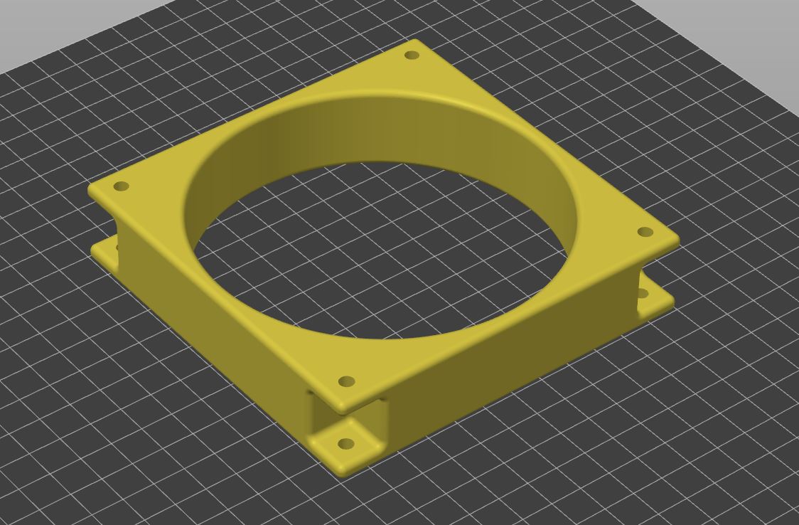 120mm Fan Spacer by TesticleMike | Download free STL model | Printables.com