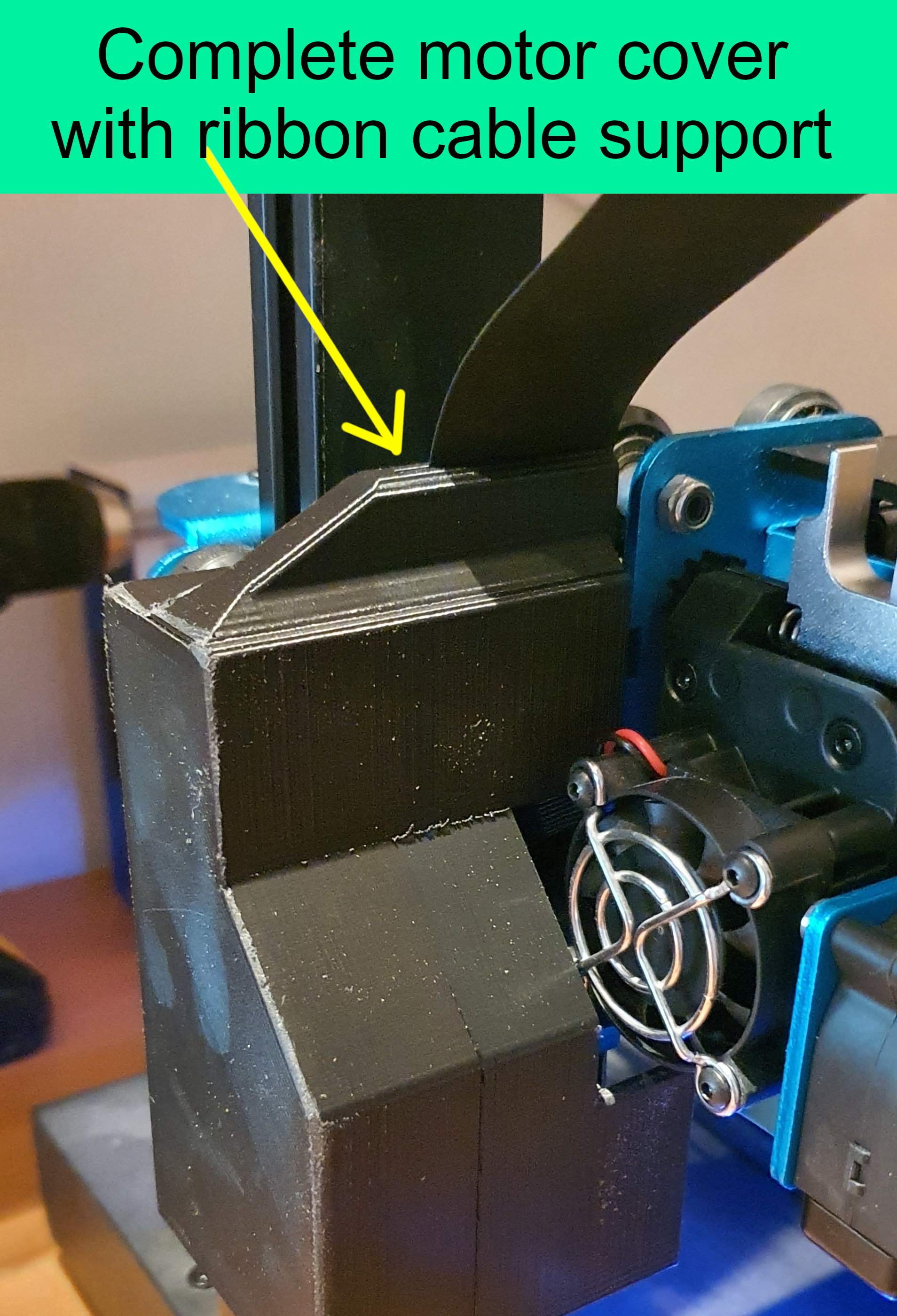 Cover ARTILLERY SIDEWINDER X1 x-axis with ribbon cable protection ...