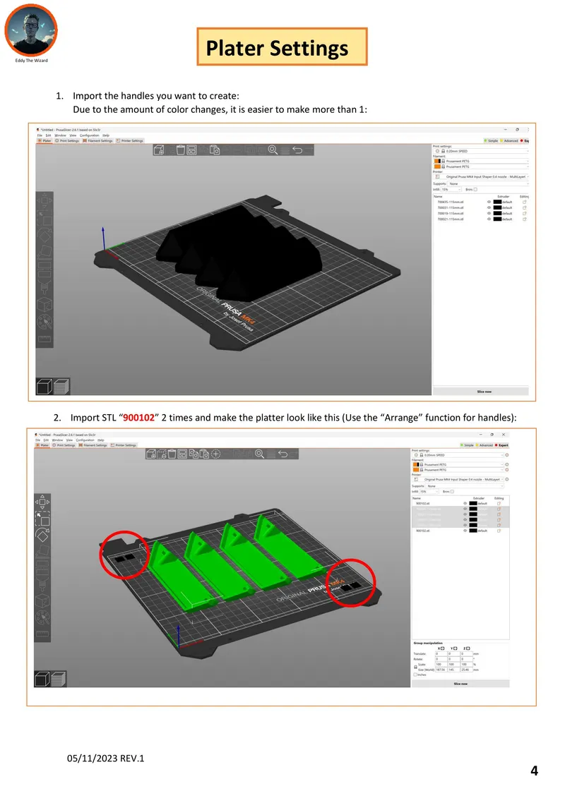 Workbench Handles (90mm-95mm-100mm-105mm-110mm-115mm) by Eddy The ...