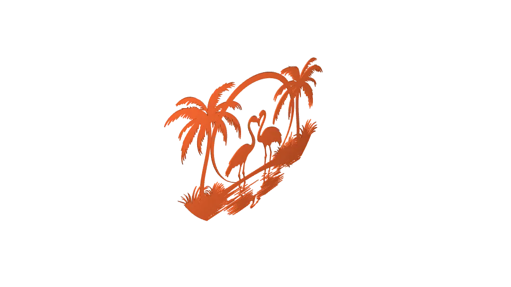 Sunset Flamingos by Leonid Babarinow | Download free STL model ...