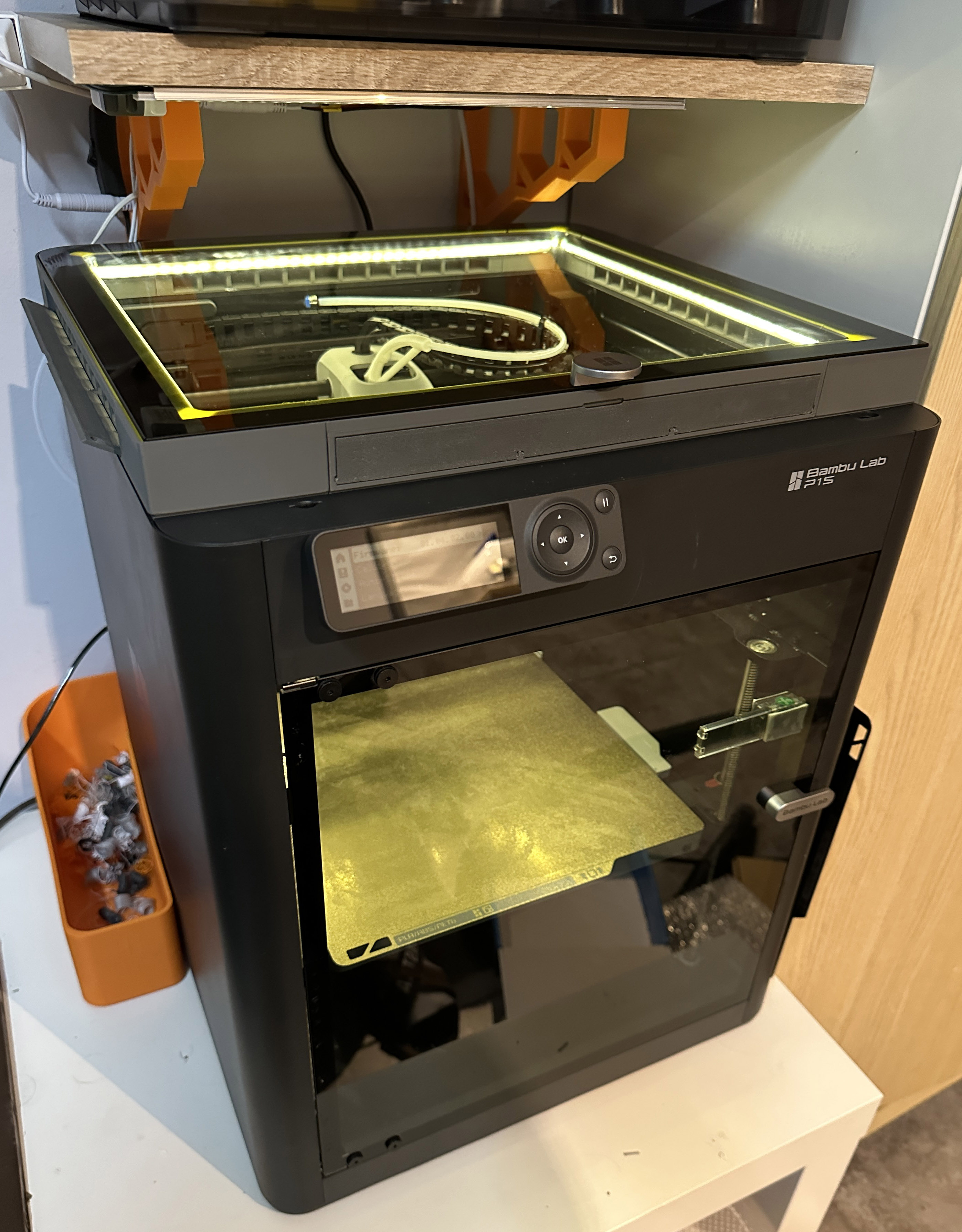 L-Riser for Bambu X1 & P1S with vents and LED por Leicavist | Descargar ...