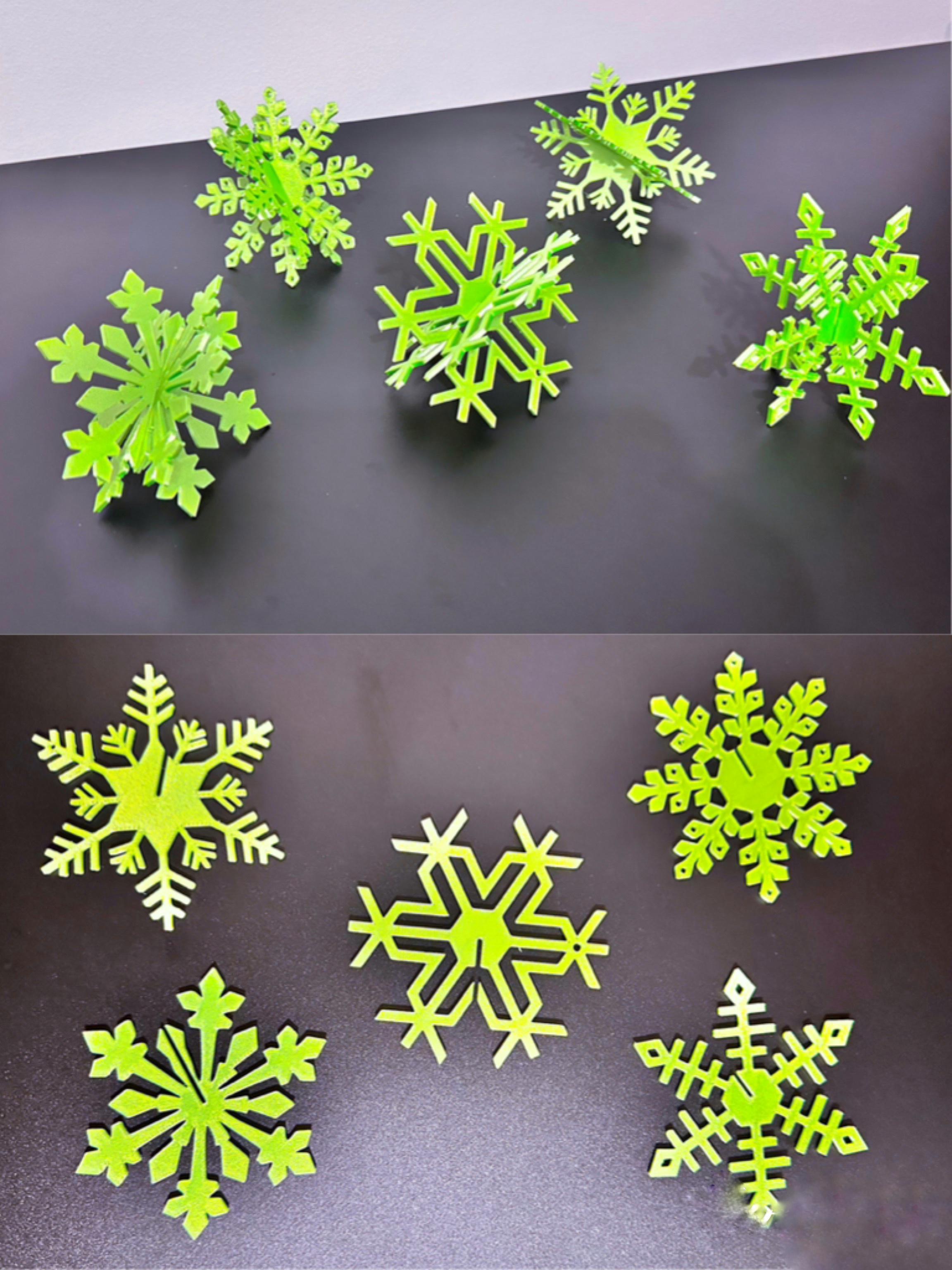 3D Snowflake Pack by Black Glovz | Download free STL model | Printables.com