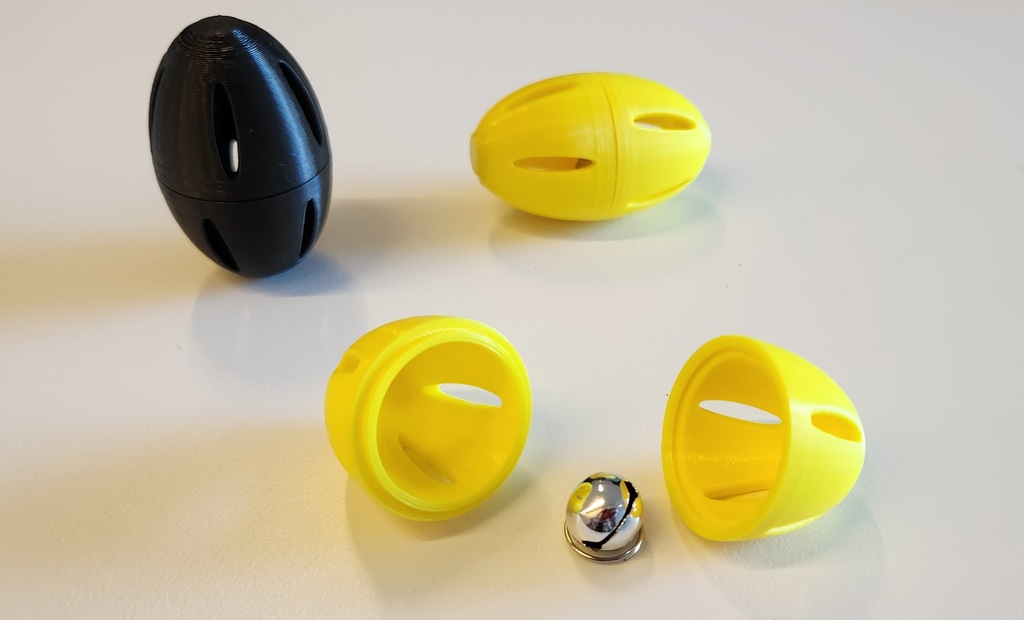 Snap fit cat bell toy by Ian Robinson | Download free STL model ...