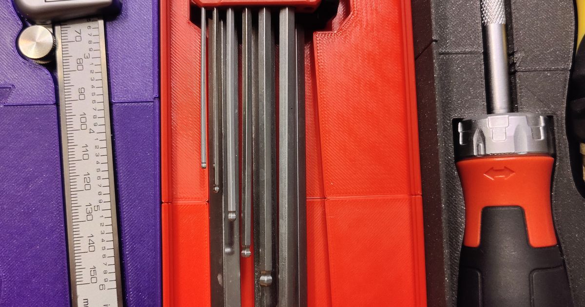 Gridfinity - allen/hex key storage by Hovdis | Download free STL model | Printables.com