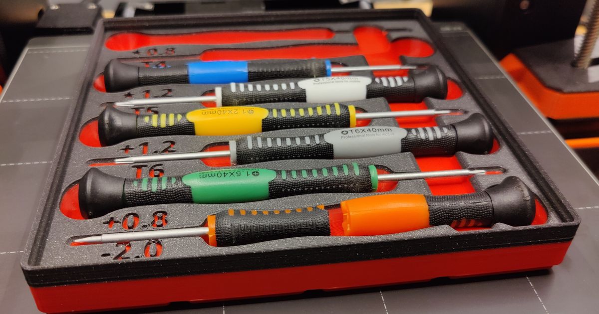 Gridfinity - mini screwdriver bin by Hovdis | Download free STL model | Printables.com