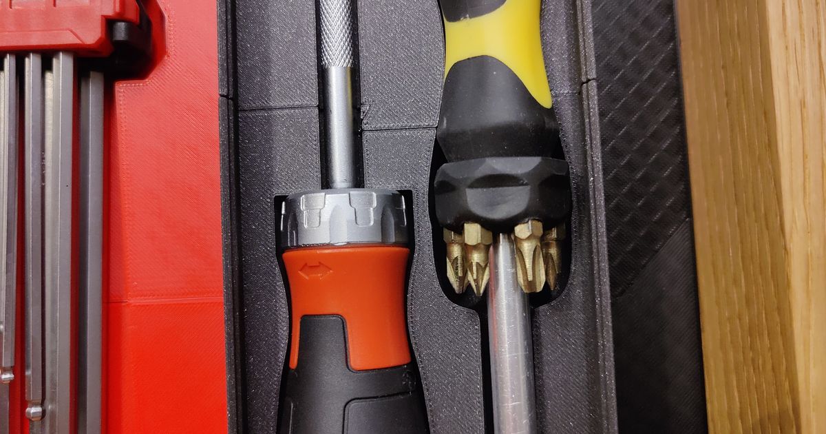 Gridfinity Double Screwdriver Holder By Hovdis Download Free Stl